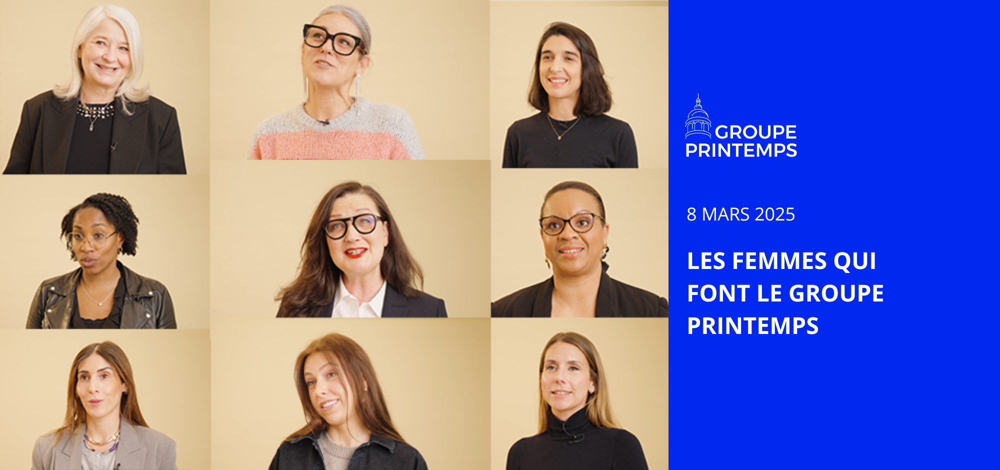 Les femmes qui font le groupe Printemps